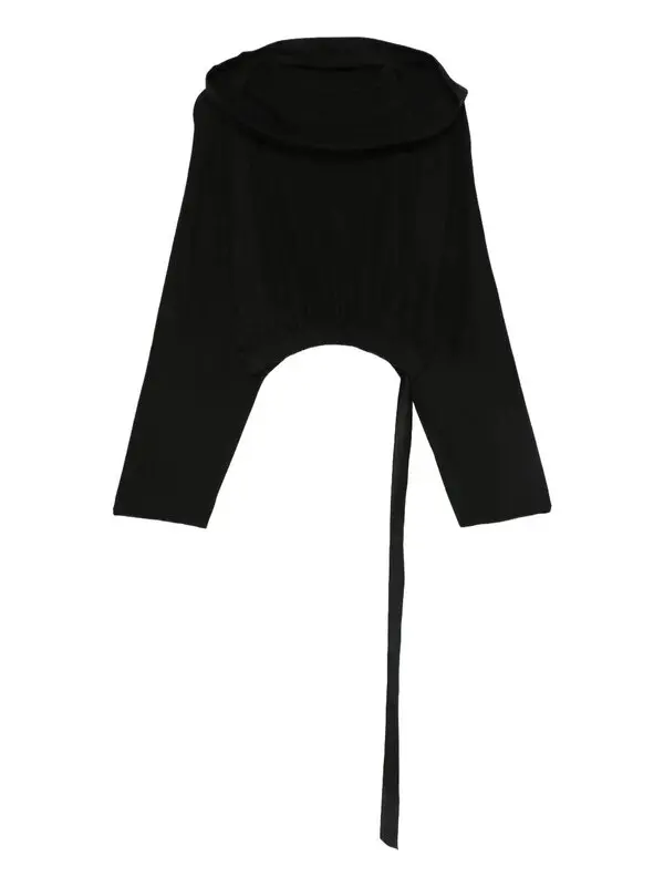 Rick Owens Cowl-neck Top - Black