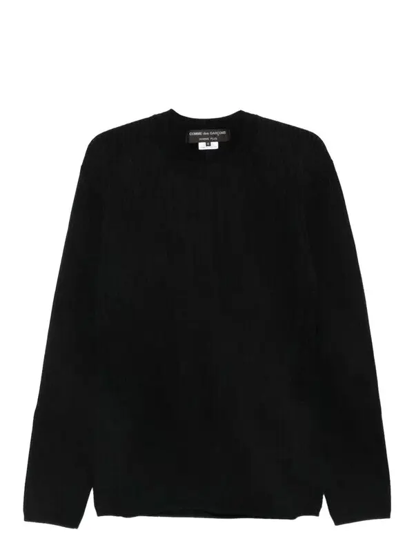 Comme Des Garçons Cotton-blend Sweater - Black