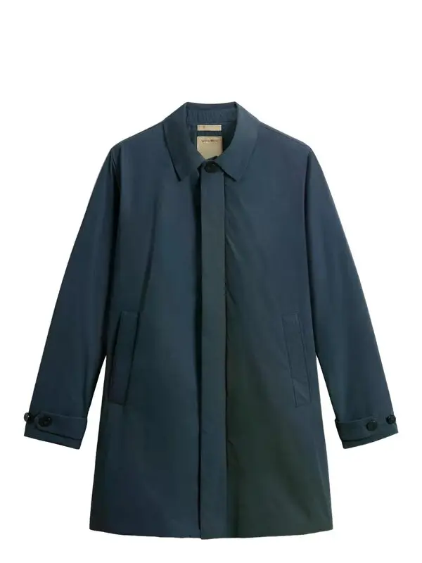 Woolrich Button-fastening Peached Coat - Blue