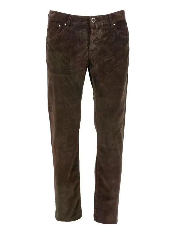 Jacob Cohen Nick Corduroy Five-pocket Trousers - Brown