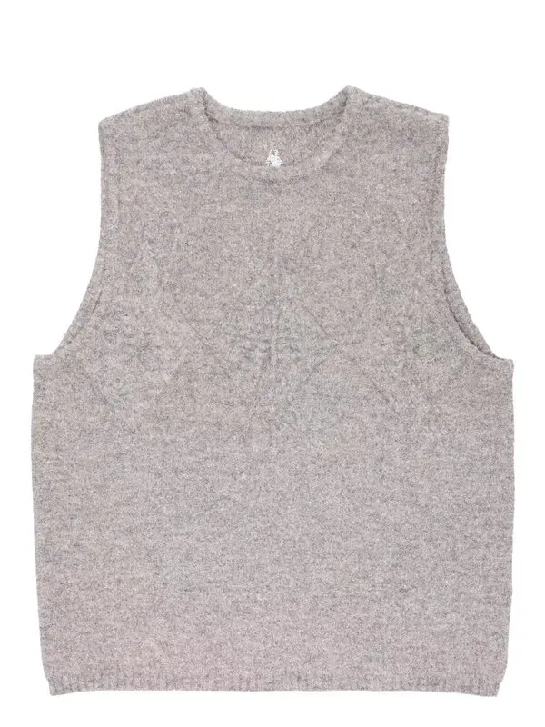 ADER ERROR Cable-knit Sleeveless Sweater - Grey