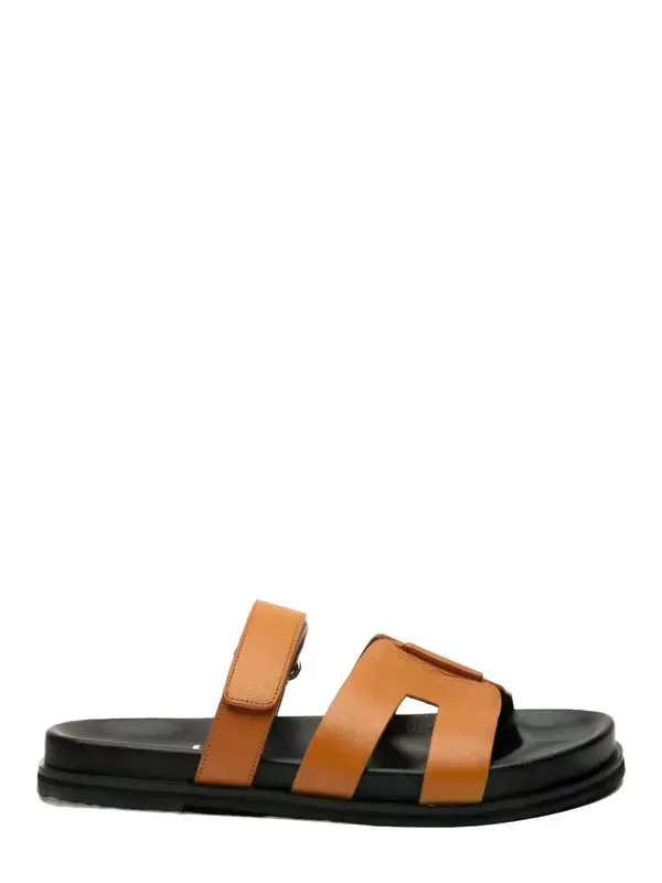 BIBI LOU Leather Slides - Brown