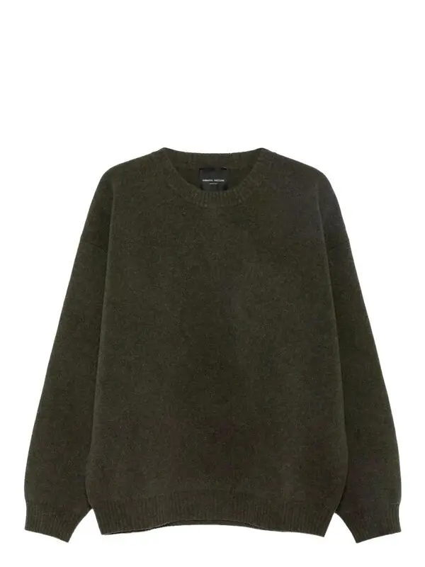 ROBERTO COLLINA Cashmere Crew Neck Sweater - Green