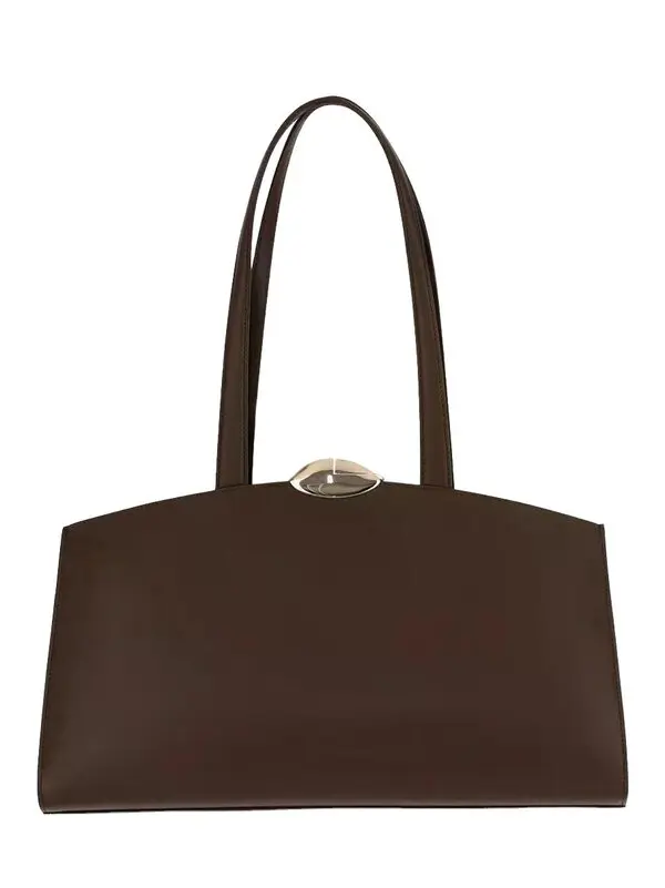 Benedetta Bruzziches Serena Clasp Shoulder Bag - Brown