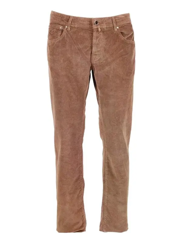 Jacob Cohen Nick Corduroy Five-pocket Trousers - Brown