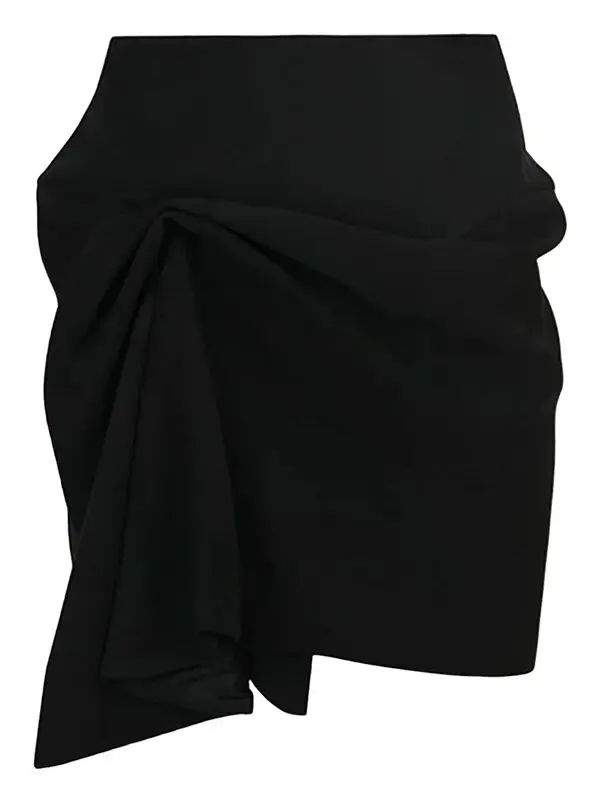 Maticevski Asymmetric Zip-up Mini Skirt - Black