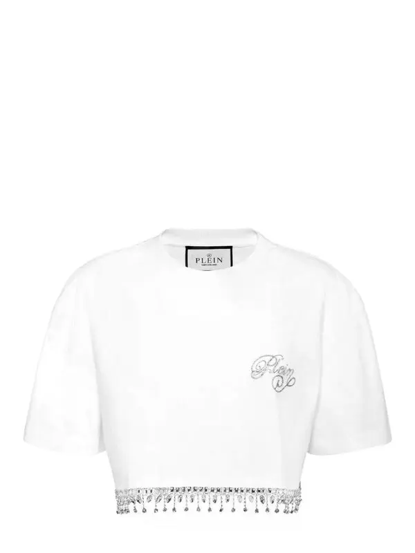 Philipp Plein Signature Cropped T-shirt - White