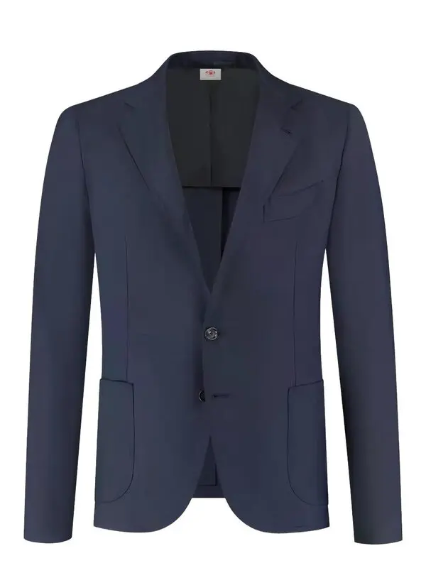 LUIGI BORRELLI Single-breasted Blazer - Blue