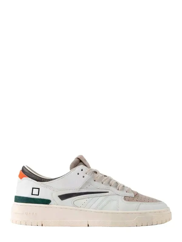 D.a.t.e. Leather Panelled Trainers - White