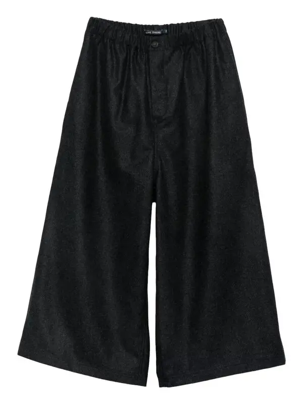 Sofie D'hoore Elasticated-waist Wide Leg Trousers - Black