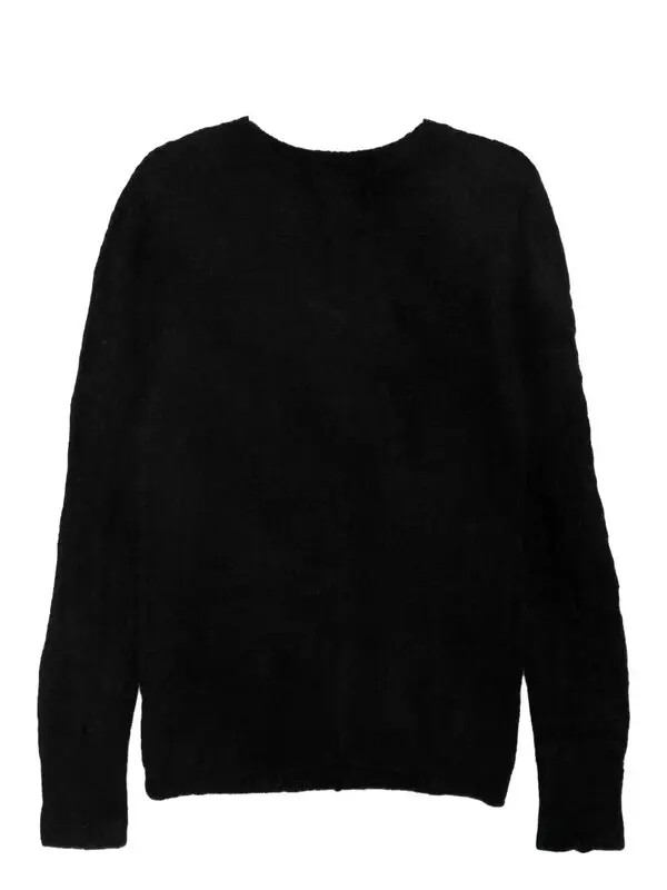 THOM KROM Alpaca Wool-blend Cable Knit Sweater - Black