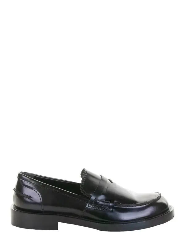 GUGLIELMO ROTTA Indio Leather Loafers - Black