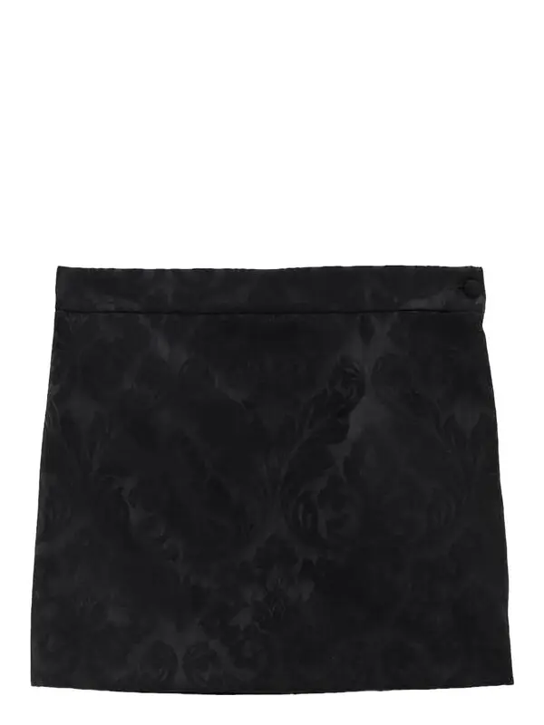 Chloé Damask-pattern A-line Skirt - Black