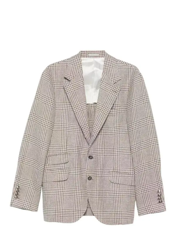 Brunello Cucinelli Single-breasted Blazer - Brown