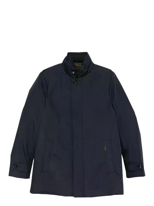 MOORER Buttoned High-neck Jacket - Blue