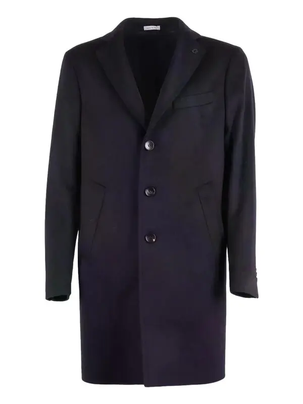 BRERA Three-button Wool Coat - Blue