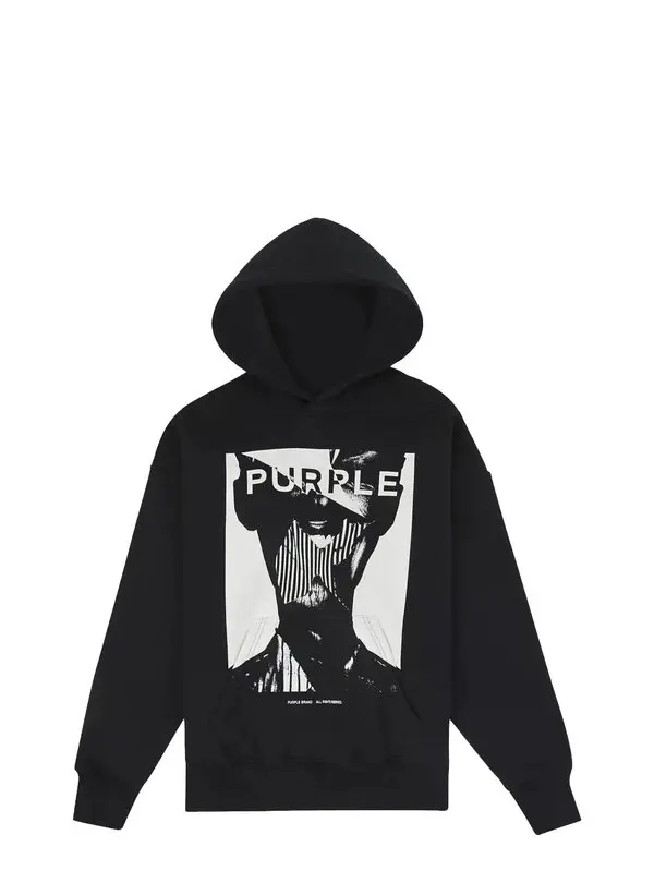 PURPLE BRAND Graphic-print Hoodie - Black
