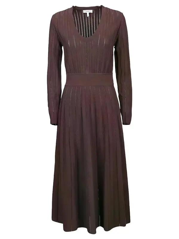 CASASOLA Knitted Maxi Dress - Brown