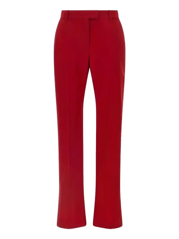 Alexander McQueen Pleated Trousers - Red