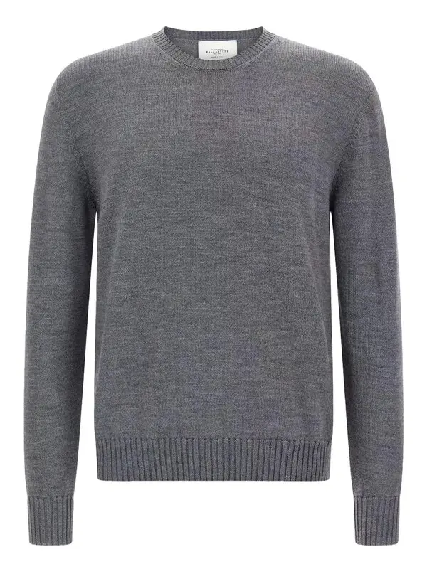 BALLANTYNE Long-sleeve Crew-neck Sweater - Grey