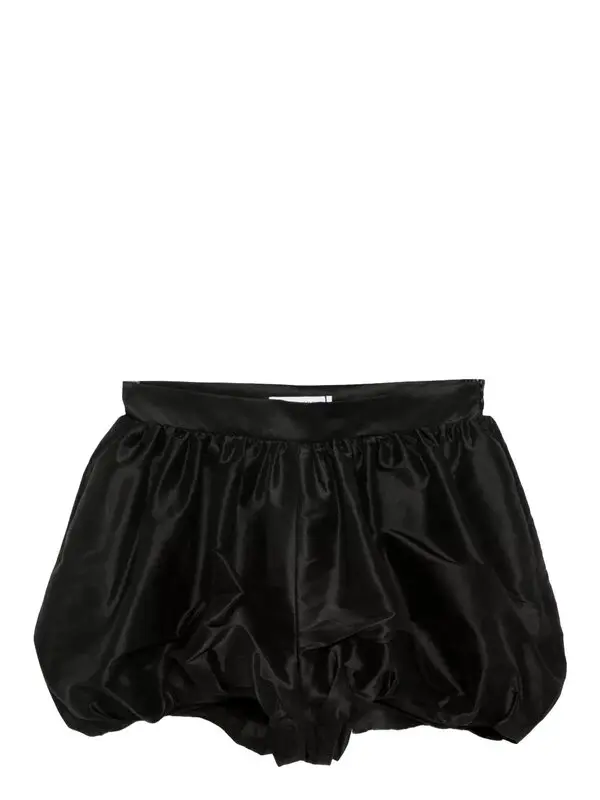 Viktor & Rolf Bubble-hem Satin Shorts - Black