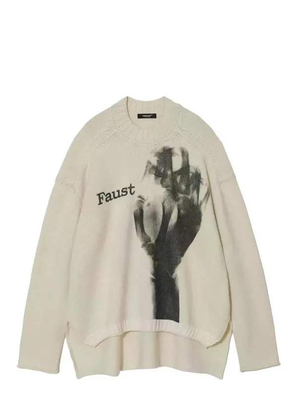 UNDERCOVERISM Graphic-print Long-sleeve Sweater - Neutrals