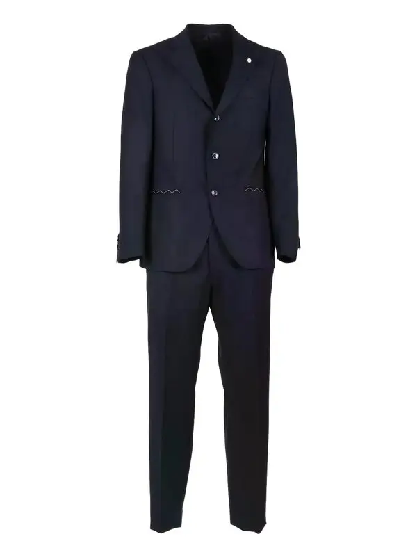 LUIGI BIANCHI MANTOVA Single-breasted Suit - Blue