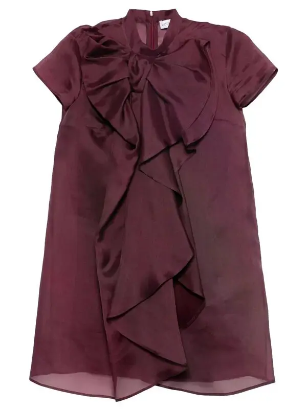 Viktor & Rolf Bow-detail Mini Dress - Purple