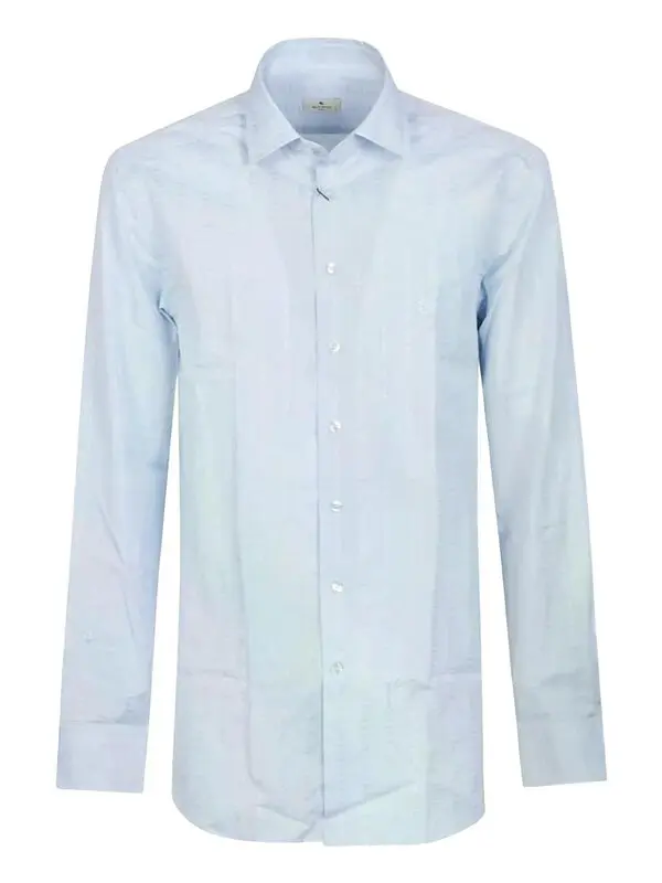 Etro Striped Cotton Shirt - Blue