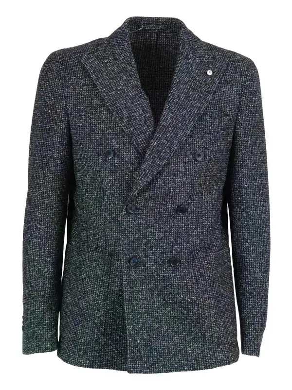BRANDO Double-breasted Blazer - Blue