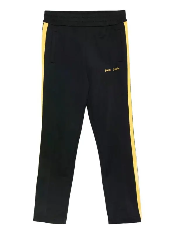 Palm Angels Logo-embroidered Side-stripe Track Pants - Black