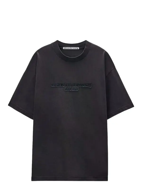 Alexander Wang Logo-patch Short-sleeve T-shirt - Grey