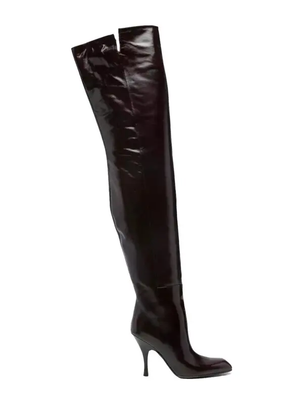 Khaite 100mm Colt Over-the-knee Boots - Red