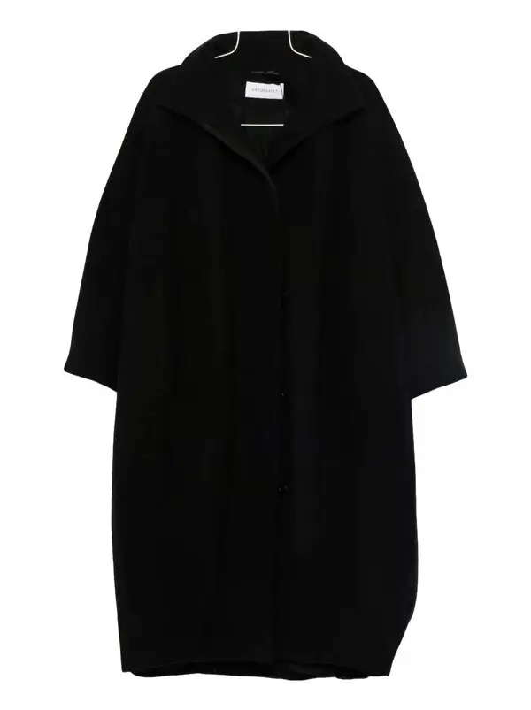 Viktor & Rolf Oversized Wool Coat - Black