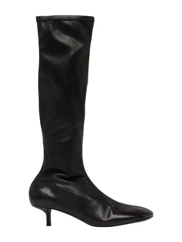 Marsèll Leather Kitten-heel Boots - Black