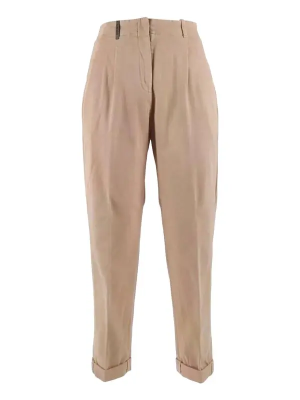 Peserico Pleated Cuffed Trousers - Neutrals