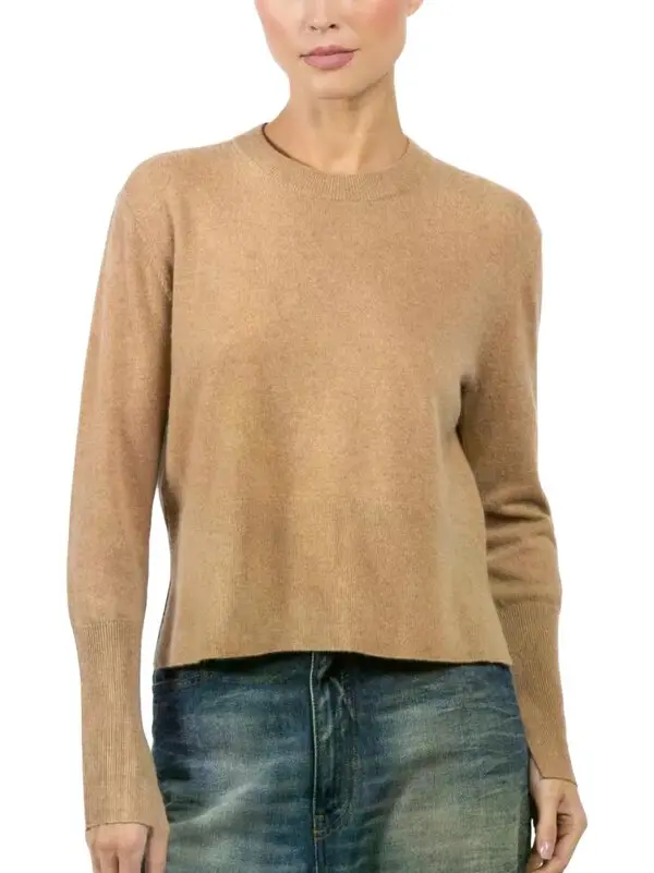 ARLO MOTT Side-split Cashmere Sweater - Brown