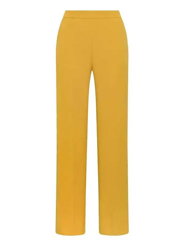 Malìparmi Pressed-crease Straight-leg Trousers - Yellow
