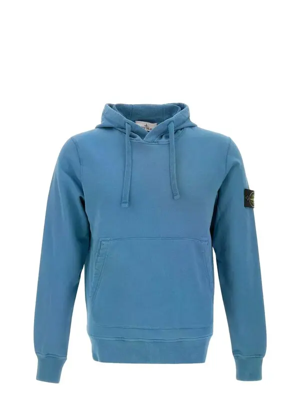 Stone Island Cotton Hoodie - Blue