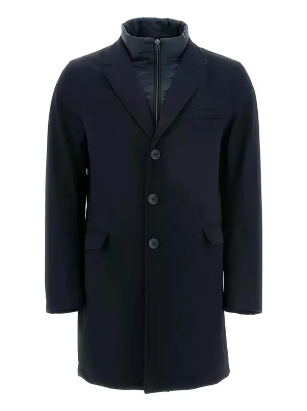 Herno Single-breasted Coat - Blue