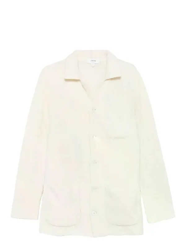 LARDINI Buttoned Patch-pocket Cardigan - Neutrals