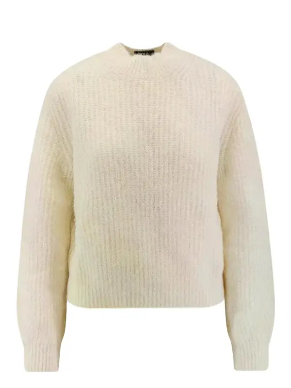 A.p.c. Ribbed Crew-neck Sweater - White