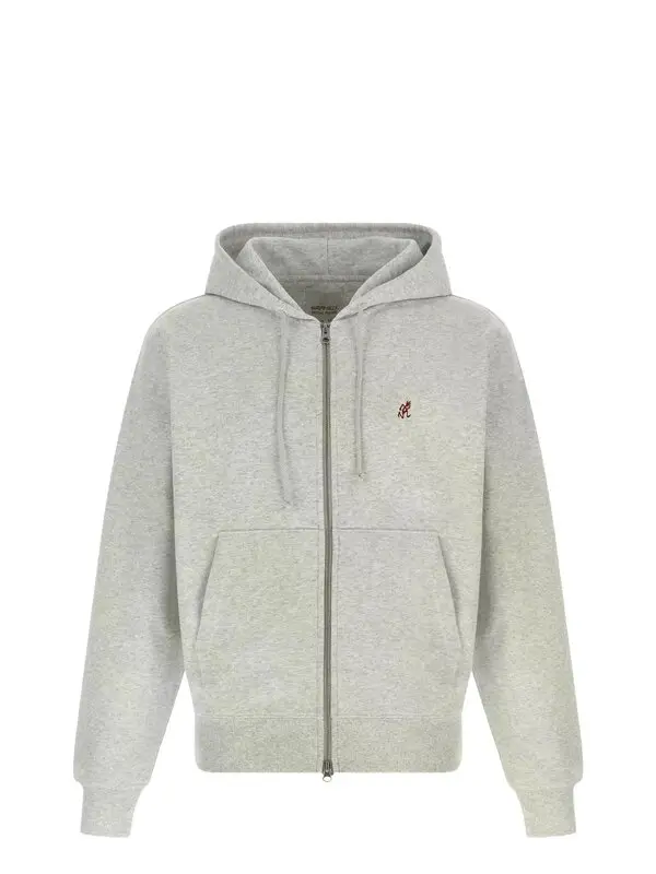 Gramicci Embroidered Zip-up Hoodie - Grey