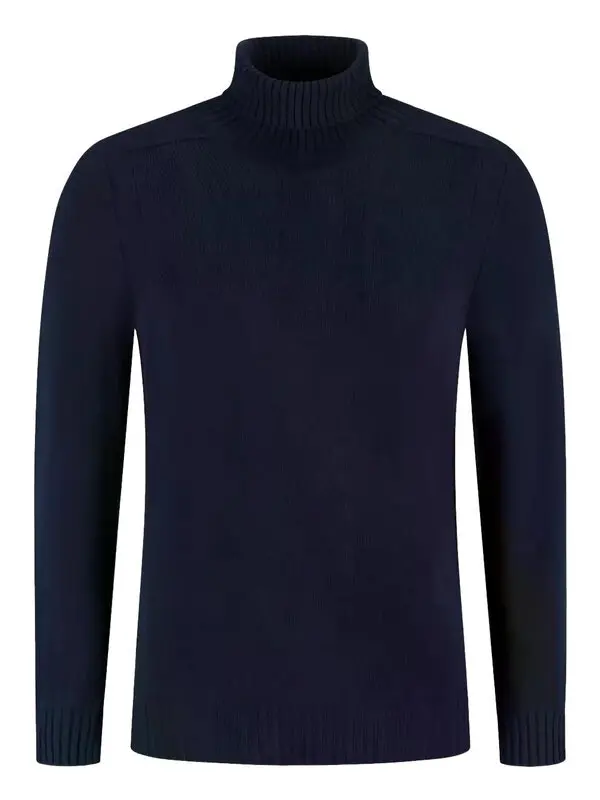 GRAN SASSO Roll-neck Sweater - Blue