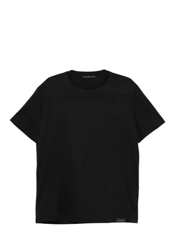 LOW BRAND Crew-neck Short-sleeved T-shirt - Black