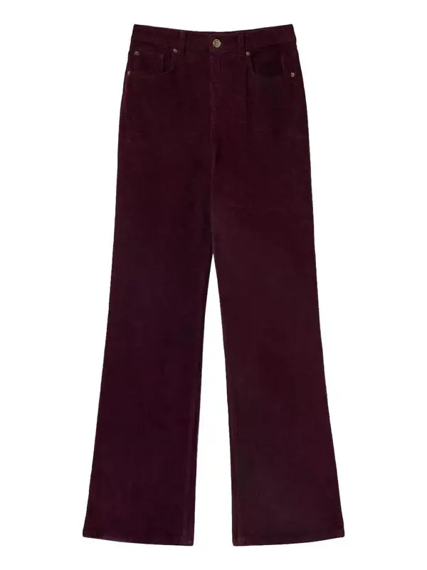 TWINSET Five-pocket Corduroy Trousers - Purple