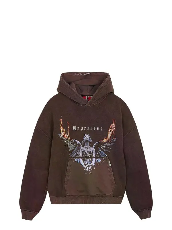 REPRESENT Living Legacy Graphic Hoodie - Brown