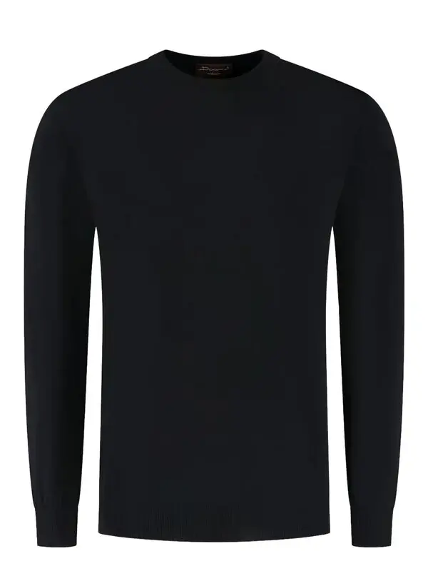 DORIANI Crew-neck Long-sleeve Sweater - Black