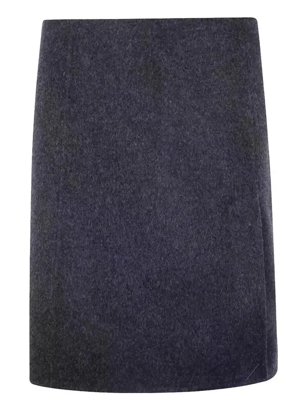 P.a.r.o.s.h Wool A-line Skirt - Grey