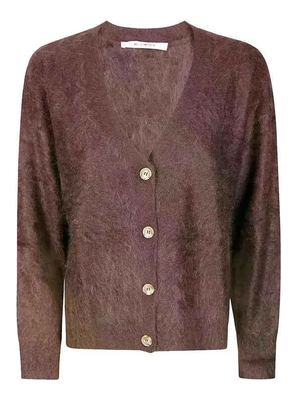 ABSOLUT CASHMERE Gloria Button-front Cashmere Cardigan - Brown